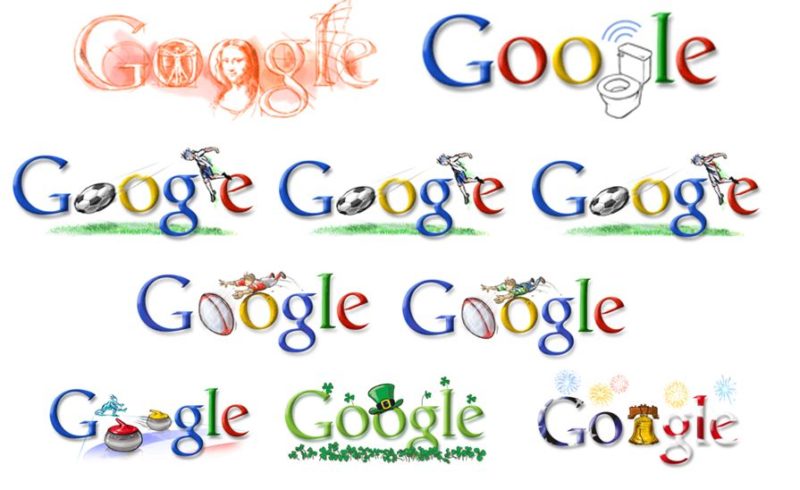 Those Special Google Logos, Sliced & Diced, Over The Years