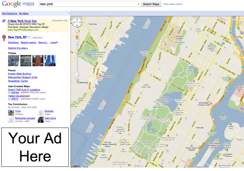 Google Considering Display Ads Across Network, Including In Maps, Gmail