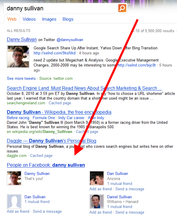 Bing, Now With Extra Facebook: See What Your Friends Like & People ...