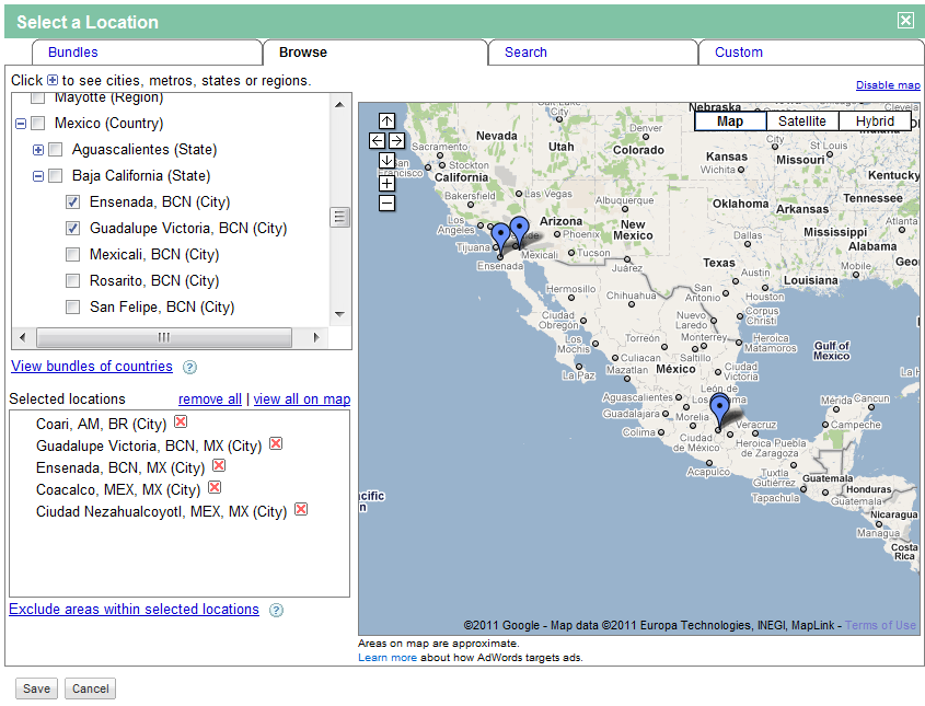 AdWordsTargeting Getting More Geographically Granular in 17 Countries