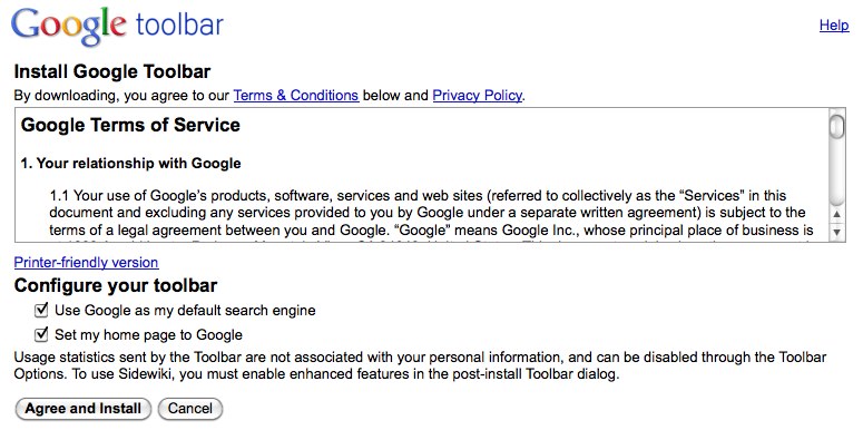 Turning The Tables On The Google Toolbar & Disclosure Claims