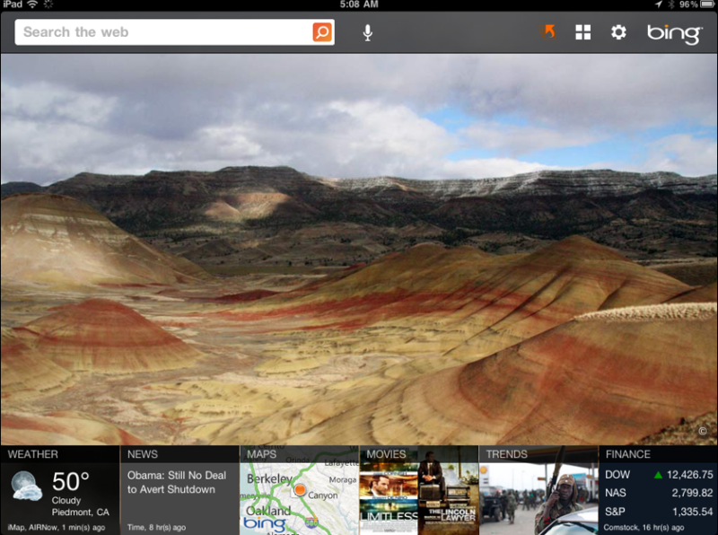 Bing Launches A Killer iPad App
