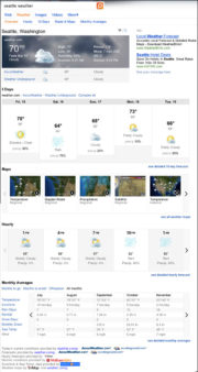Forecast: Expanded Weather Coverage On Bing