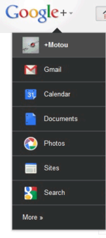 Google Tests New Drop Down Navigation Bar From Google + Logo