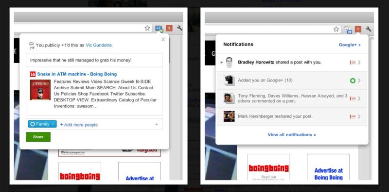 Google+ Gets YouTube Integration & Official Chrome Extension