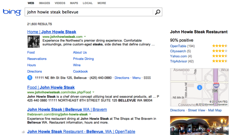 Bing Does Local Content Deal With Yelp
