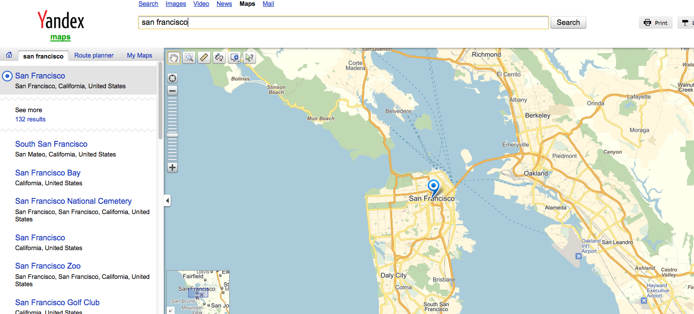 Powered By Nokia, Yandex Rolls Out Maps Of US And Europe