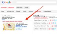 Google Marks Election Day With Ballot Box Logo & "Where Do I Vote" Locator