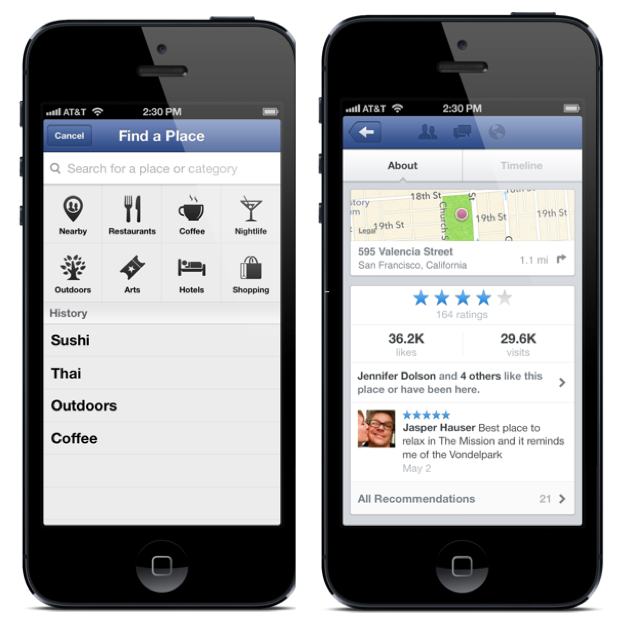 Facebook Gets Into Local Search With "Facebook Nearby" For iOS & Android