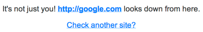 Google Goes Down Briefly