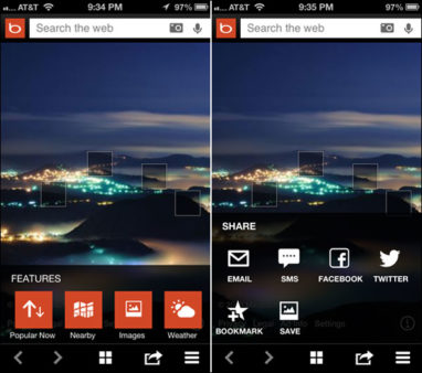 Bing Updates iPhone App With New Homepage Menu, Improved Sharing & More