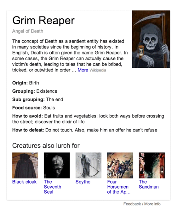 Google's Knowledge Graph Ready For Halloween With Fun Easter Eggs