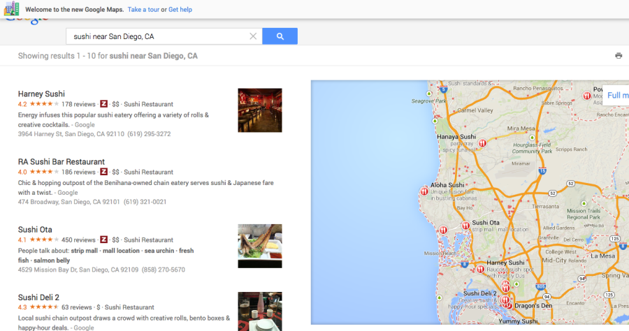 New Google Maps Adds More Search Results To Info Window