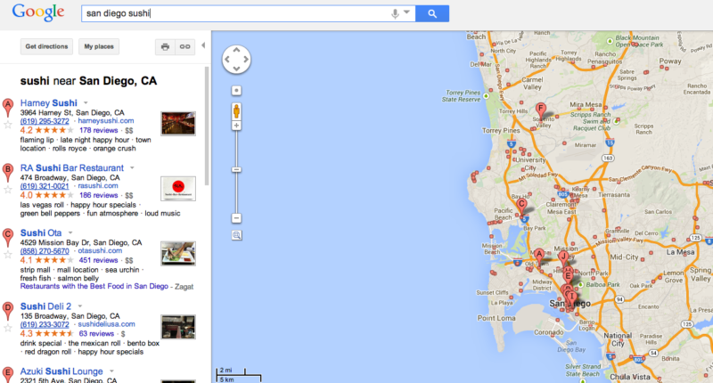 New Google Maps Adds More Search Results To Info Window