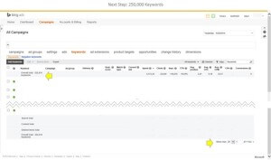 Bing Ads Doubles Number Of Keywords Advertisers Can Review In UI To ...