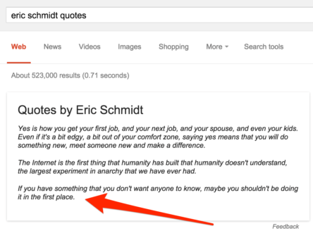 Google Now Shows Quotes For Famous People Without Sourcing Them