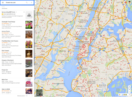 Google Launches New Maps Search Results Interface