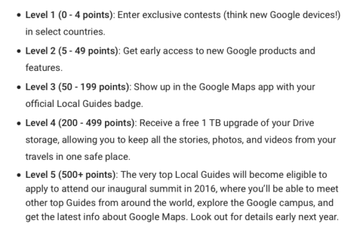 Google Using Points To Boost User Reviews, Beef Up Maps Content