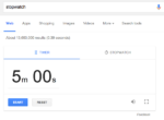 Google's New Stopwatch & Timer Search Feature