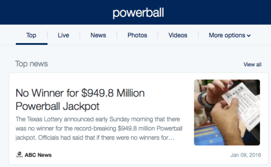 Powerball Numbers? You'll Be Surprised Which Search Engines Knew Them