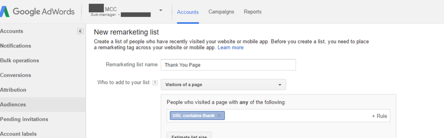 Share conversions and remarketing lists across paid search accounts