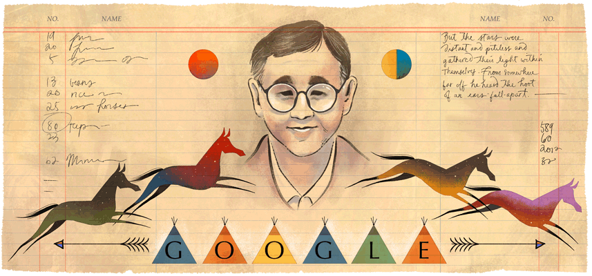 Writer James Welch Google doodle honors author of the Native American ...