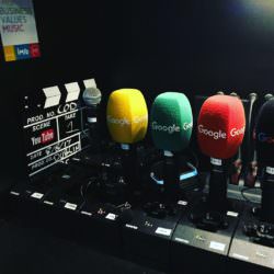 Search in Pics: Google microphones, outdoor yoga & Google Play Android ...