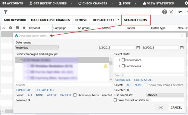 AdWords Editor 12.3 is out with more robust filtering, search query ...