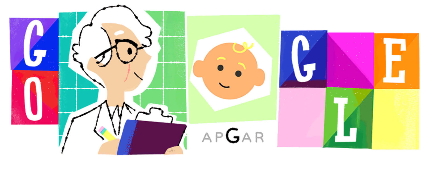 Google doodle honors Dr. Virginia Apgar, inventor of the Apgar score