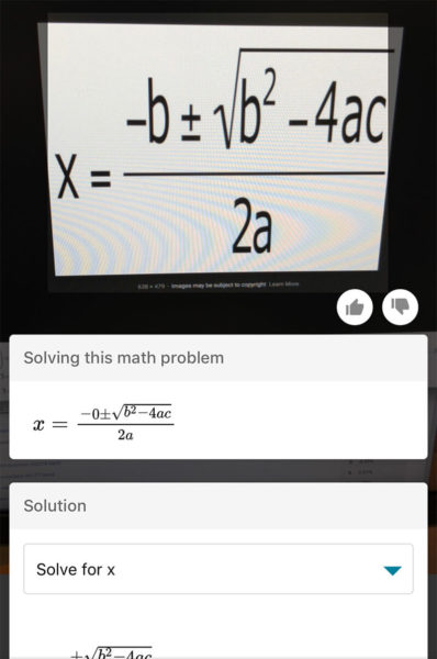 Bing app's Camera Intelligent Search can solve complex math problems in ...