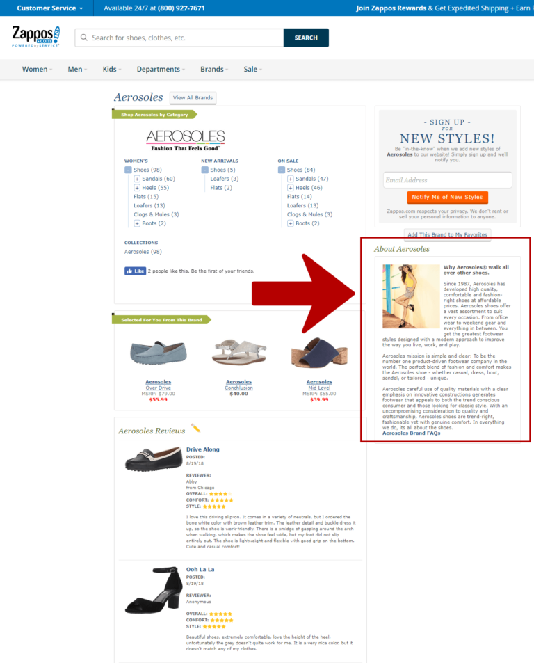 How e-commerce can compete for informational queries by optimizing for intent