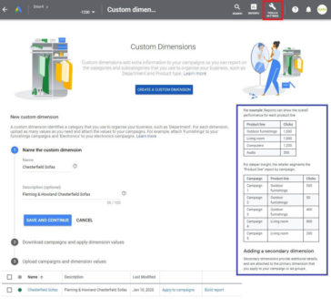 Google Ads testing custom dimensions to enable reporting based on your ...