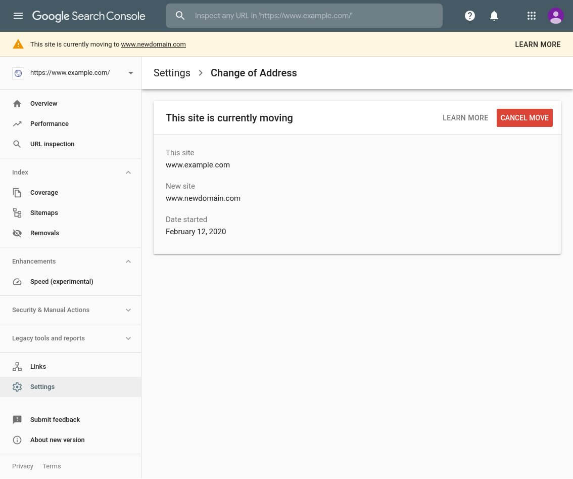 Google Search Console Change of Address tool adds redirect validation ...