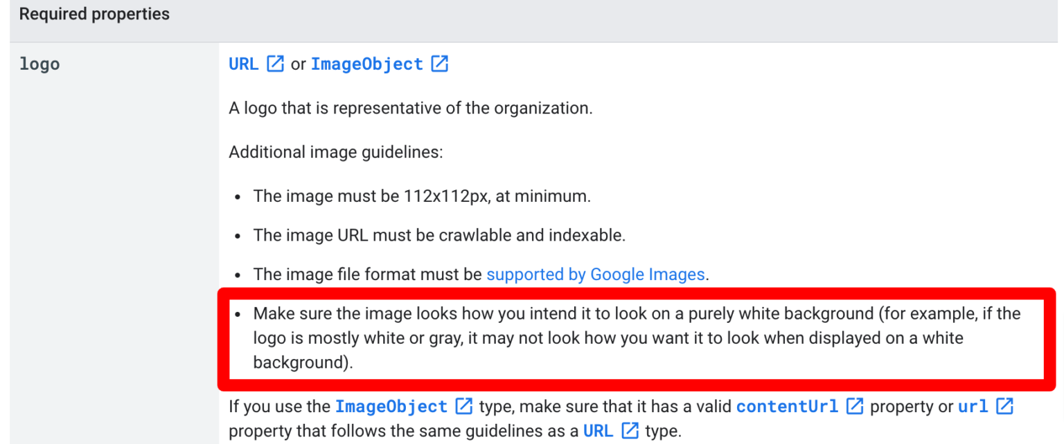 Google logo schema markup now requires logos to look good on white ...