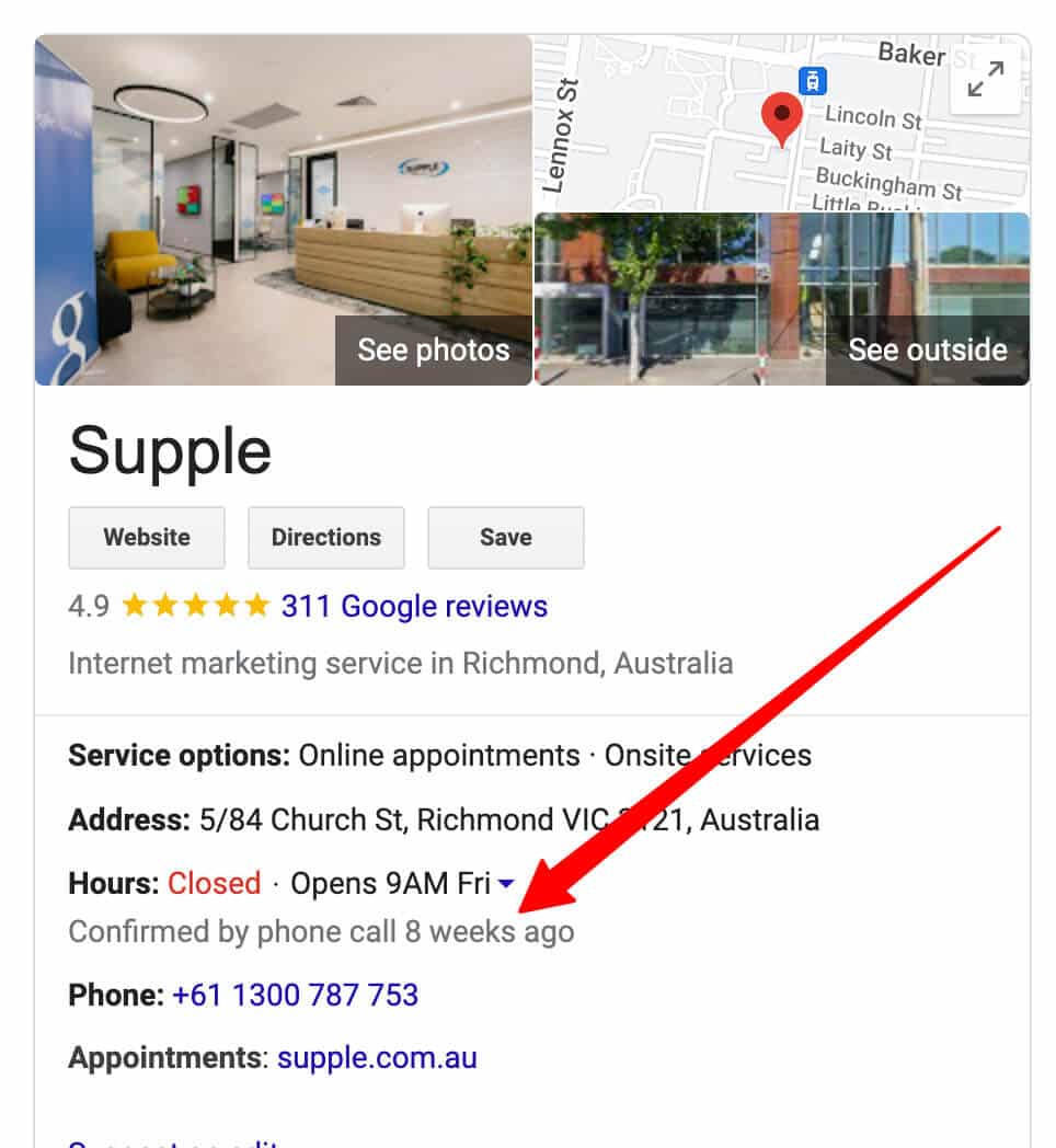 Google 'Confirmed by phone' label in local panel may add trust to local ...