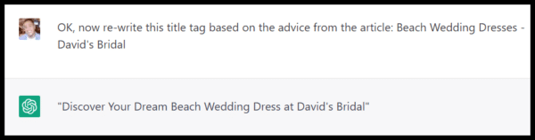 How to write title tags for SEO with ChatGPT