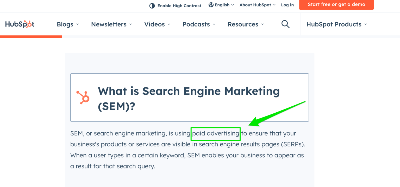 What is SEM – Search Engine Marketing?