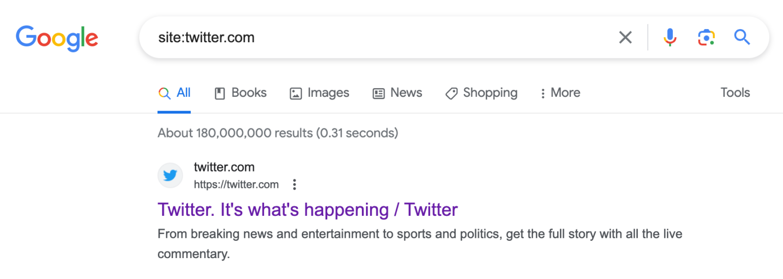 Twitter didn't just block unregistered users, it blocked Google Search