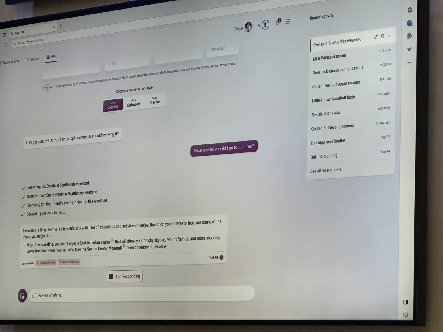 Bing Chat rolling out personalized answers