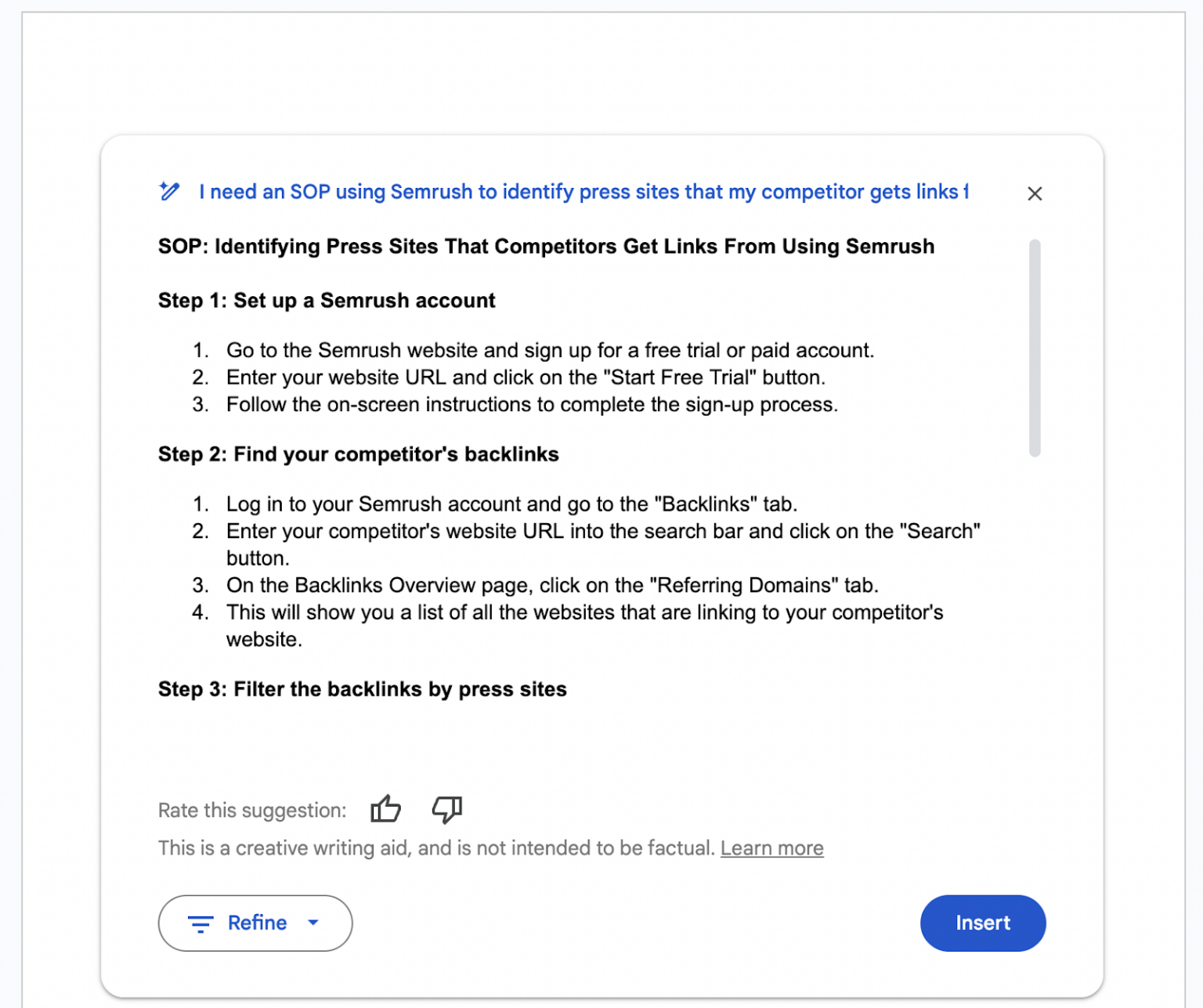 How to use Google Gemini to improve SEO operational efficiency