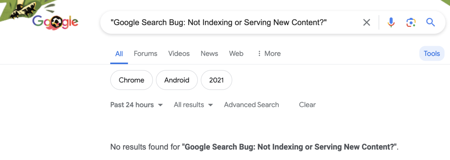 Google Search resolves indexing bug that lasted several hours